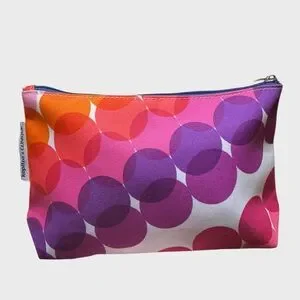 Clinique | Bags | Kapitza X Clinique Pink Orange Circle Cosmetic Bag W ...